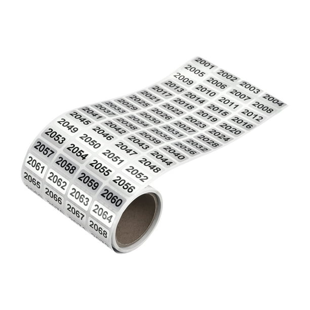 2001 to 3000 Consecutive Number Stickers Inventory Label Black Numbers ...