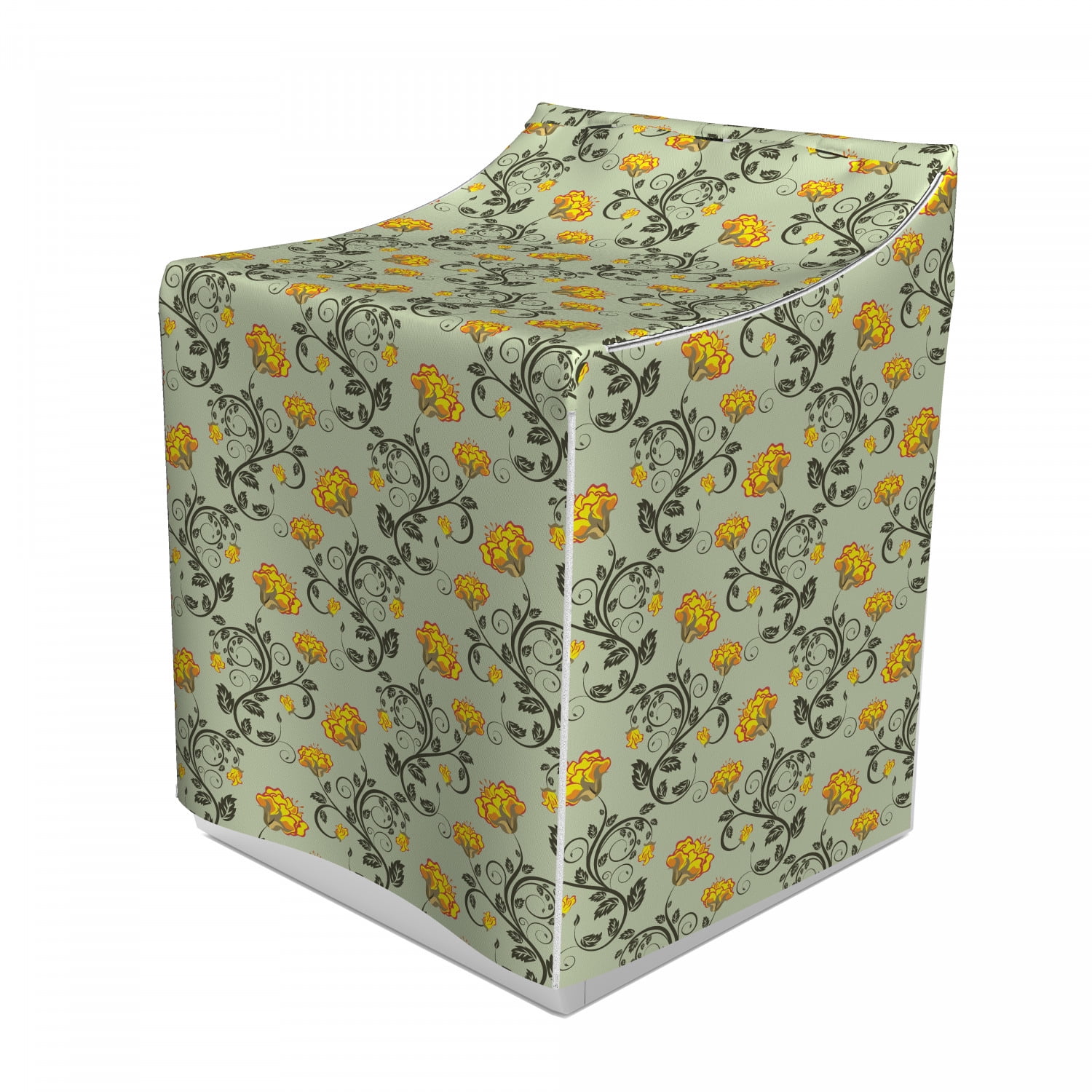 Victorian Washer Cover, Continuous Floral Pattern with Curlicue ...