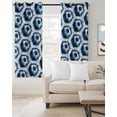Blue Football Blackout Curtains for Bedroom/Living Room, Thermal ...