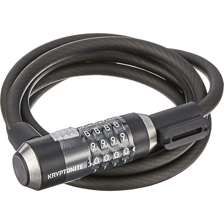 Kryptonite KryptoFlex 1018 Combo Cable Bicycle Lock, Black, 10mm x ...
