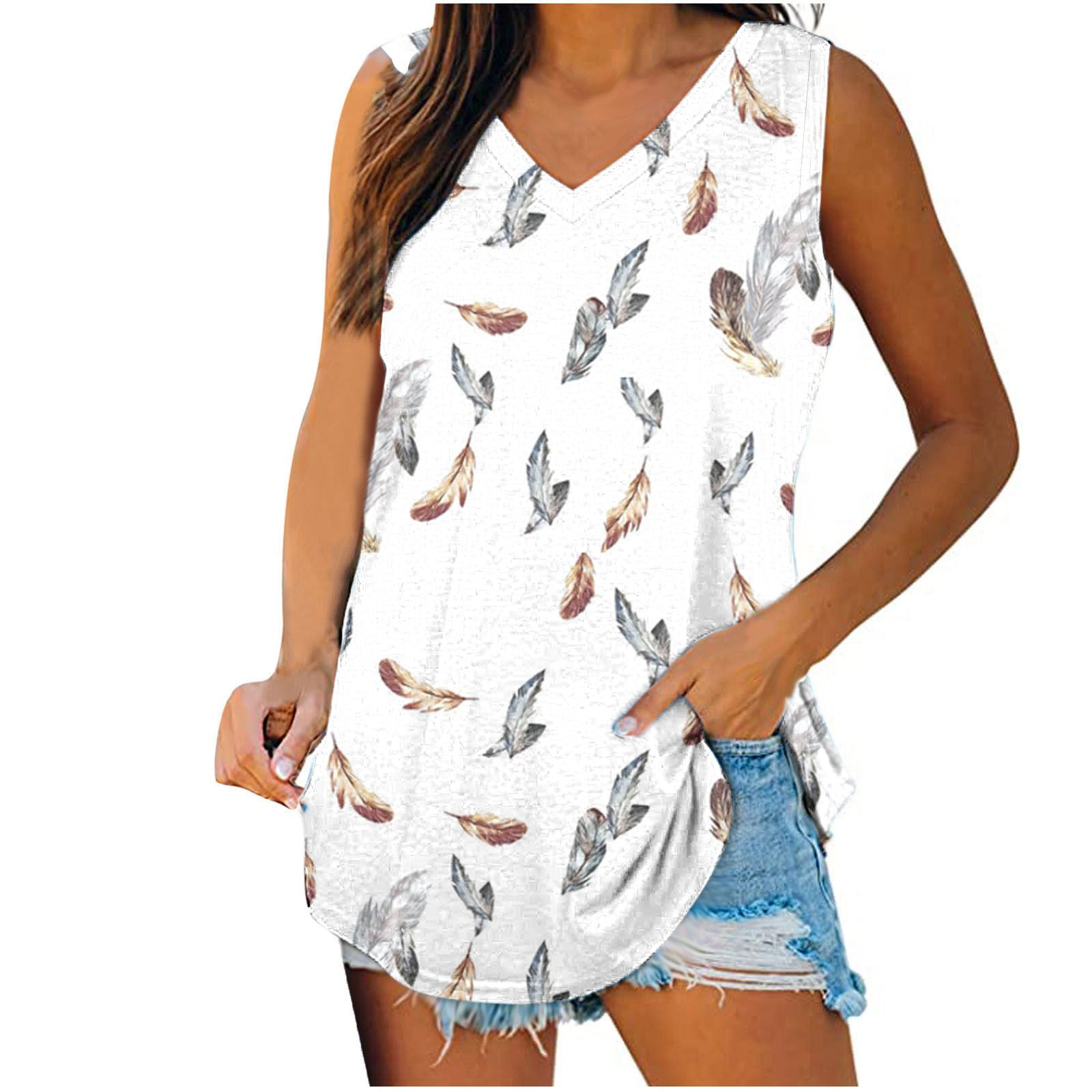 Click here for Japceit Camisoles For Women Womens Print Tank Tops... prices