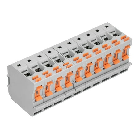 Domqga Combination Terminal Block,Terminal Block,10Pcs Rail Terminal ...