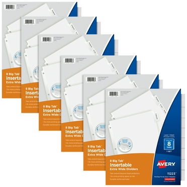 Avery Protect 'n Tab Tabbed Sheet Protectors, Acid-Free, 5 Tabs, 5 ...