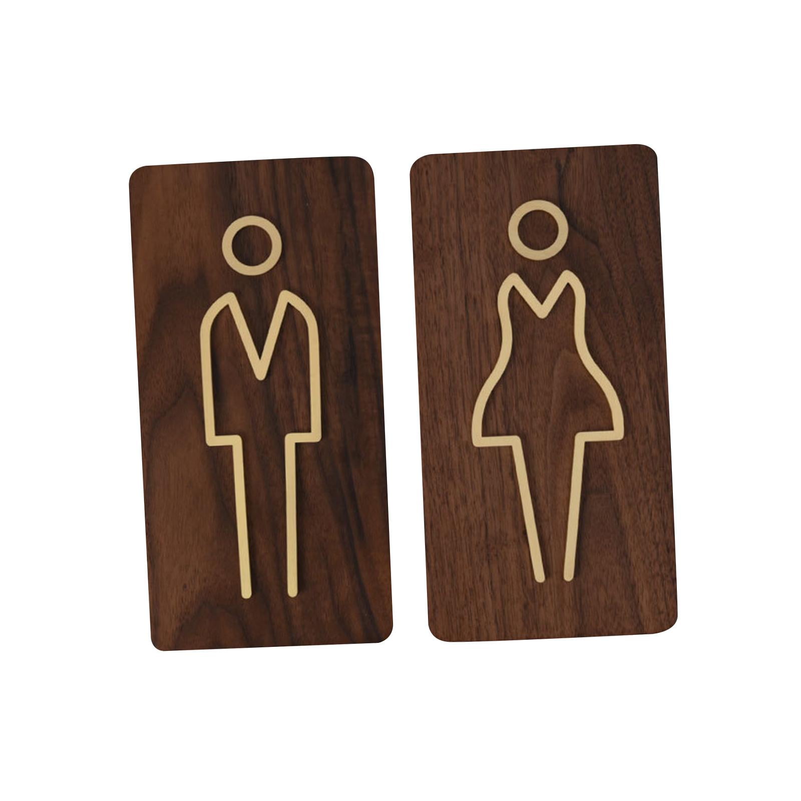 Men and Women Restroom Signage Fashion Toilet Sign for Restroom Offices ...