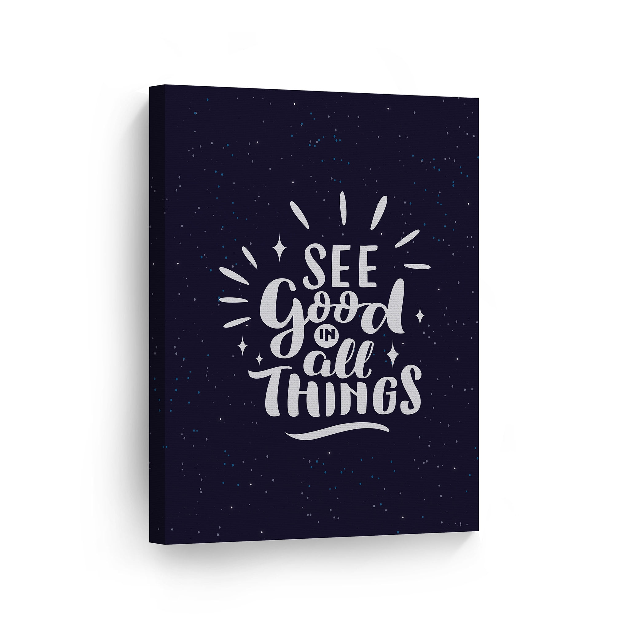 Smile Art Design See Good In All Things Quote Lettering Inspirational ...