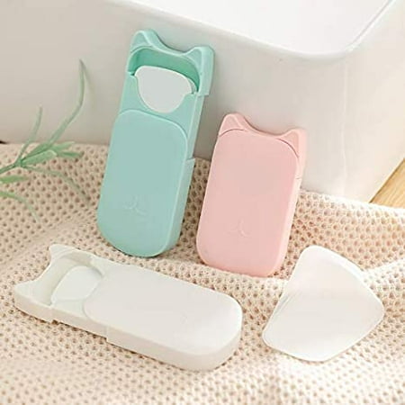 Lepai 3-Pack Antibacterial Soap Paper Sheets in Cute Cat Slid Case ...
