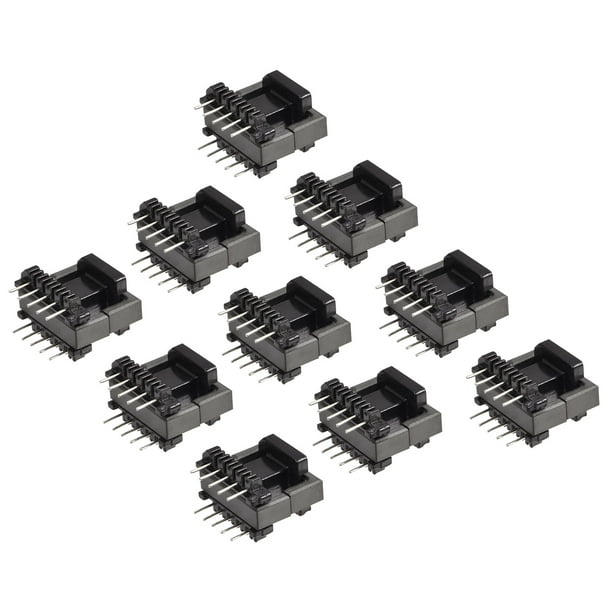 Uxcell Transformer Bobbin EE25 Vertical 5 with 5 Pin with Ferrite Core Halves 20 Set - Walmart.com