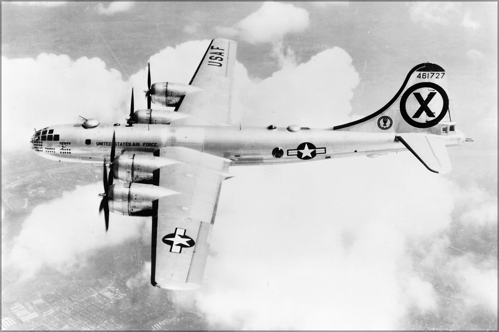 24"x36" Gallery Poster, U.S. Air Force Boeing RB-29A Superfortress ...