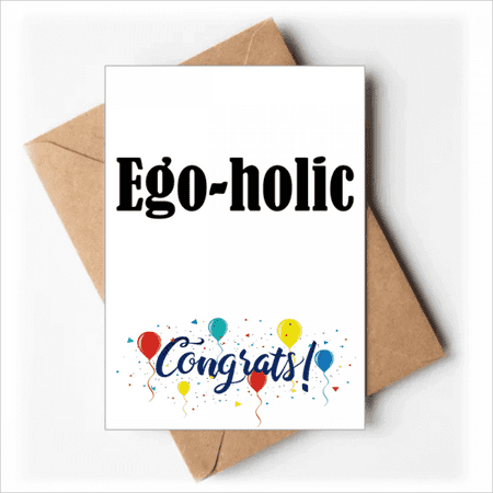 Stylish Word Ego-holic Art Deco Fashion Wedding Cards Congratulations ...