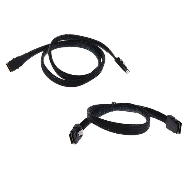 2 Unids 0.5M Núcleo De Cobre Interno Mini SAS SFF 8087 A SFF 8087 Cable ...