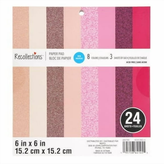 30 Pack: Light Pink Fine Glitter Paper by Recollections® - 12" x 12 ...