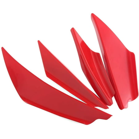 Universal Car Front Bumper Spoiler Lip Splitter Fin Splitters Body ...