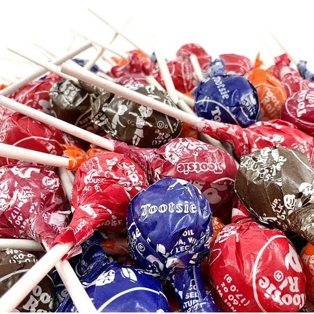 Tootsie Pop Lollipops Assorted Flavors Bulk Sizes - Walmart.com