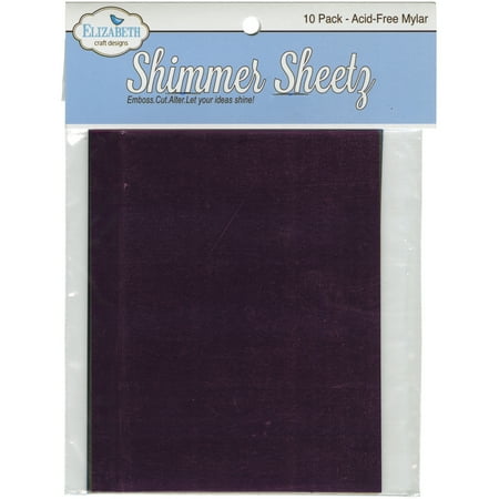 Metallic Mylar Shimmer Sheetz Sampler 5"X4" 10/Pkg-Multicolor | Walmart ...