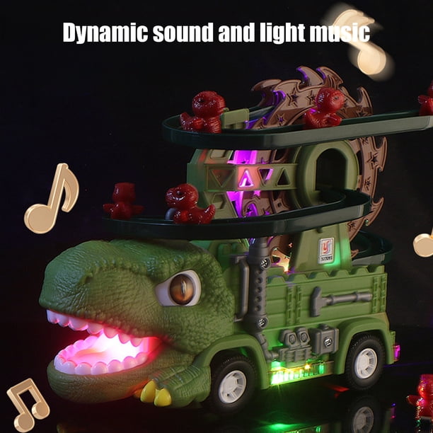 RYRDWP Clearance Tyrannosaurus Rex Slide Track Car & Triceratops ...