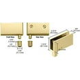 EH326 Brass Wide Glass Door Pivot Hinge - Walmart.com