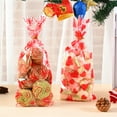 TETOU 50pcs Valentine's Day Candy Treat Bags Cellophane Gift Snack Bag ...