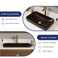 Bathroom Vessel Sink, 19.29'' x 11.81'' x 4.72'' Semi Recessed Bathroom ...