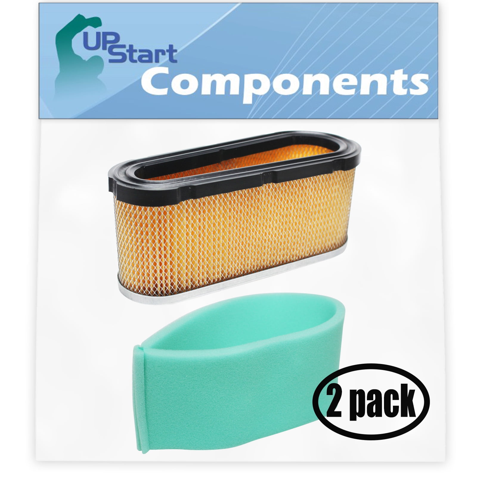 2-Pack Replacement for Briggs & Stratton 311707 (0132-E1) Engine Air ...
