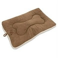 Best Pet Supplies Heavy Duty Pet Crate Mat - Light Brown Suede, Double ...
