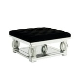 AC00536 - Ottoman, Faux Square Diamonds - Ornat - Walmart.com
