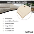 Questech Decor Single Toggle Light Switch Cover, Insulated Wall Plate ...