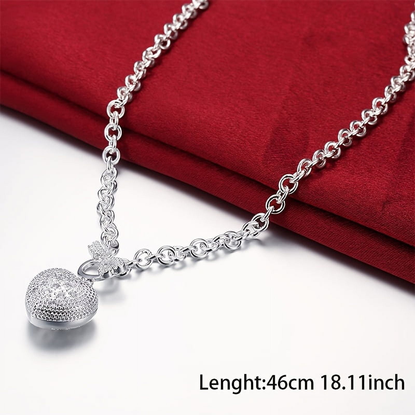 Click here for Susola Elegant 925 Sterling Silver Heart Pendant N... prices