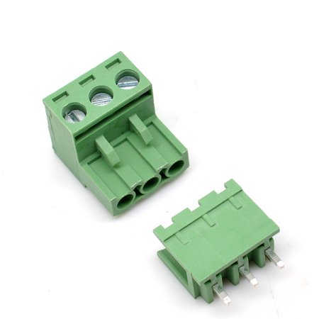 20 Set 3-Pin 5.08mm Pitch Male Female PCB Screw Terminal Block | Walmart Canada