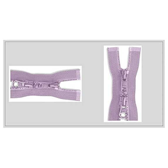#5 Molded Vislon Lavender YKK Jacket 2-Way Separating Zipper - Choose ...