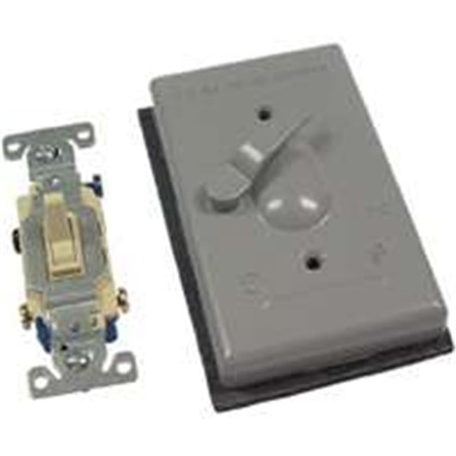 Weatherproof 5141-0 Weatherproof Switch Cover 1 Gang Gray - Walmart.com