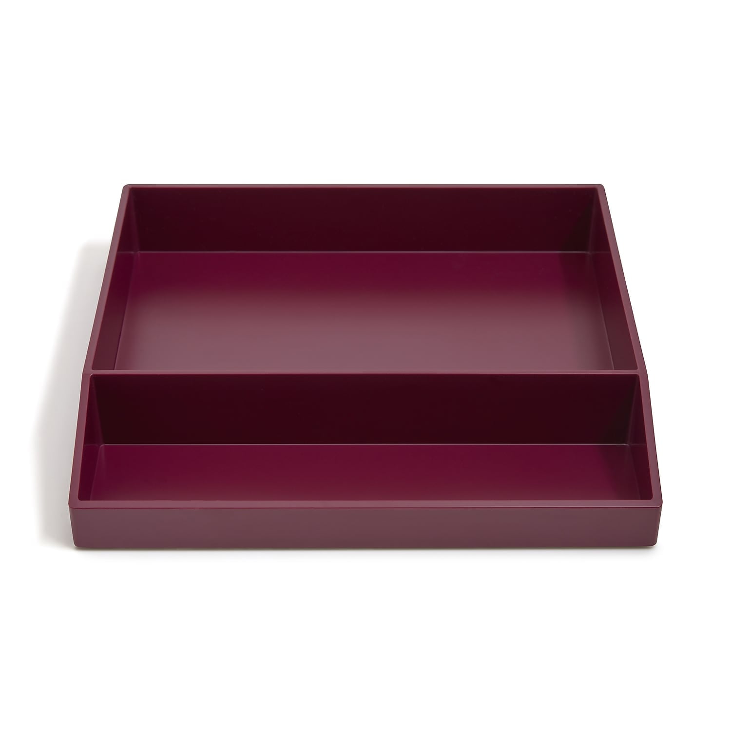 TRU RED Divided Stackable Plastic Tray Purple TR55251 - Walmart.com
