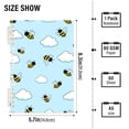 Bee Cloud Pattern A5 Notebook Refillable 60 Sheets Detachable Ring ...