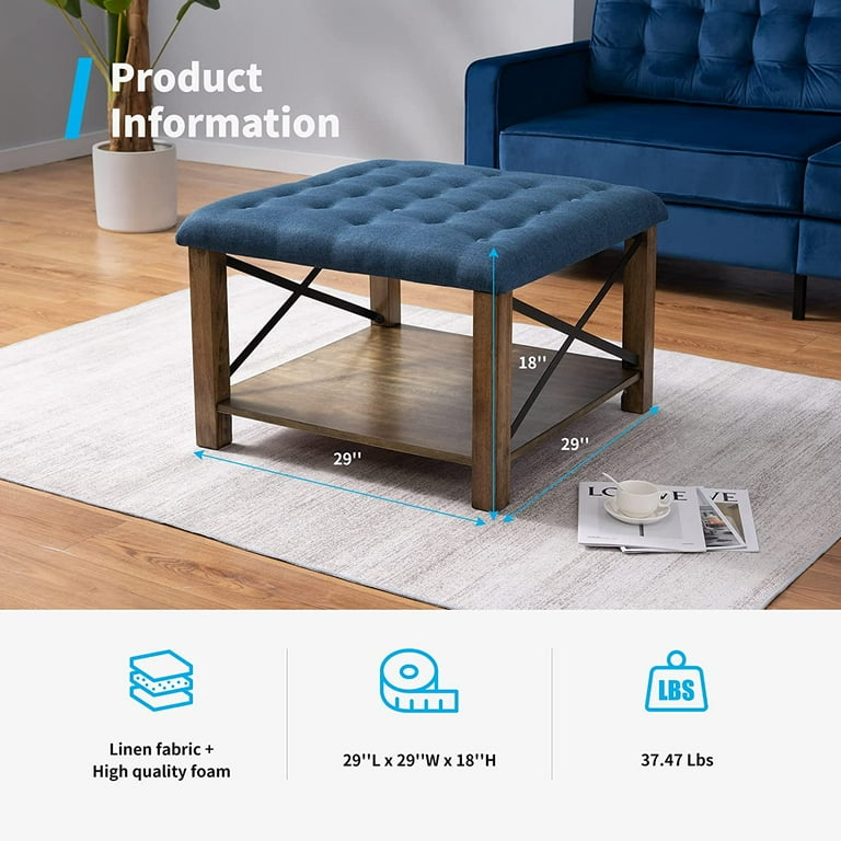 Square Ottoman Coffee Table