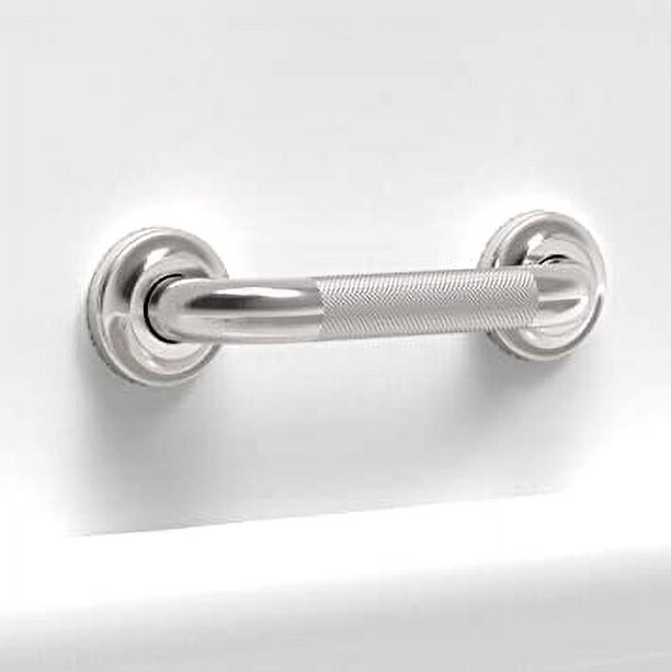 SHAR 1 Pcs 25x300mm Knurled Grab Bar, ADA Compliant Safety Shower ...