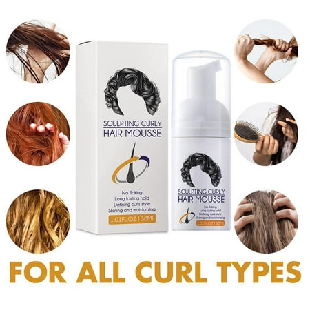 Curl Boost Cream Sculpting Curly Hair Mousse Curl Cream For Curls ...
