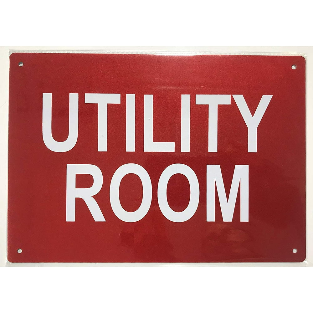 UTILITY ROOM SIGN- Reflective !!! ( ALUMINUM 7X10) - Walmart.com ...