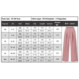 Yesfashion Wide Leg Pants Women's High Elastic Waisted in The Back ...