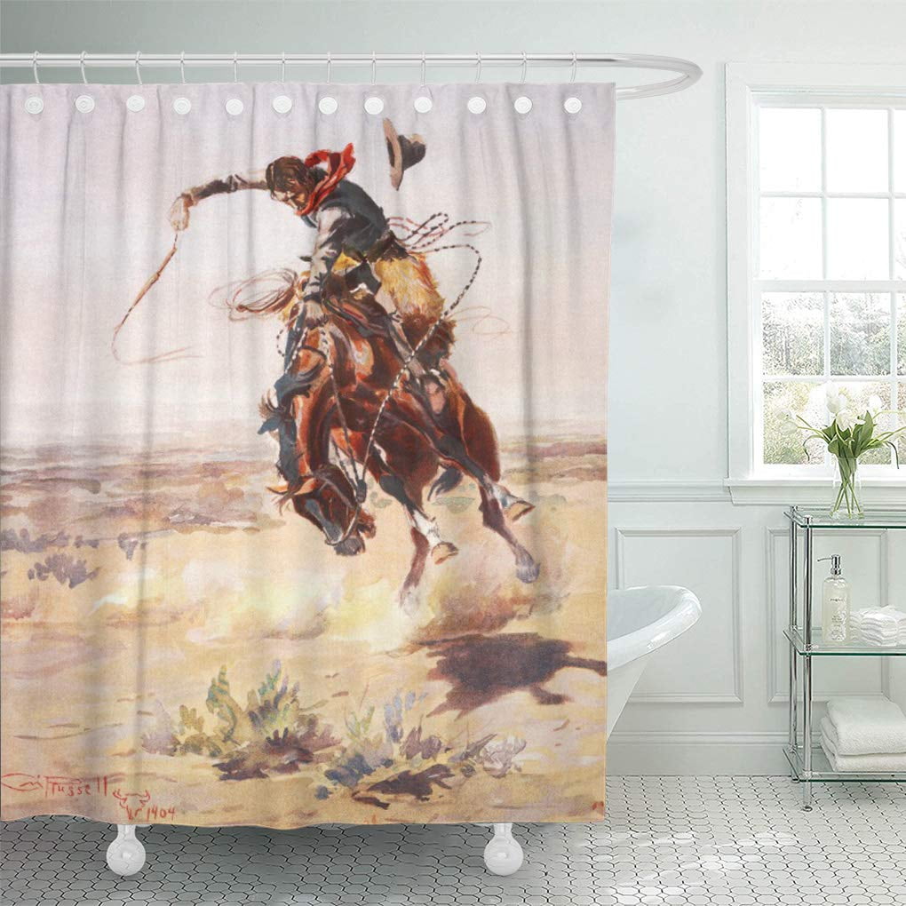 CYNLON Bronco Bad Hoss Charles Russell Cowboy Horse West Western ...