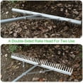 Landscape Rake 36 Inch Head, Leaf Rakes for Lawns with 67 Inch Handle ...
