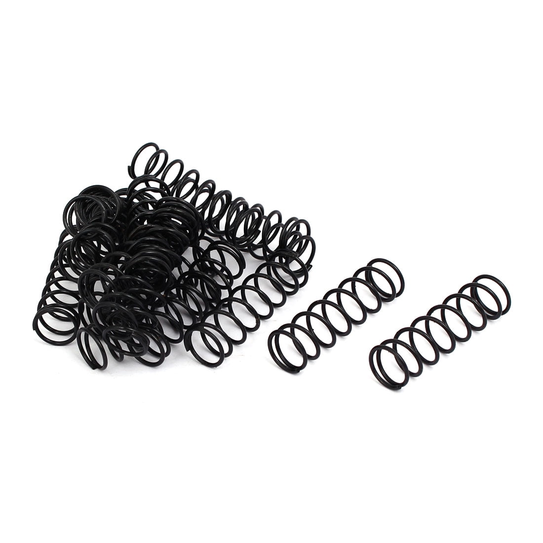 1.2mm Wire Dia 13mm Outer Diameter 45mm Long Compression Springs Black ...