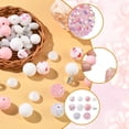 64Pcs Round Rondelle Food Grade Eco-Friendly Beads Focal Beads Mixed ...