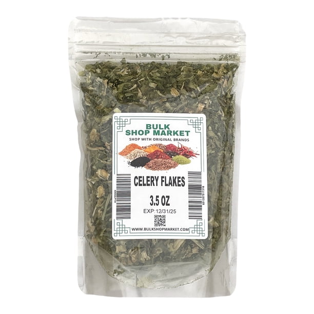 CELERY FLAKES 3.5 oz SPICE BY BULKSHOPMARKET - Walmart.com