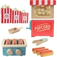 Movie Theatre Wooden Playset - Pretend Concession Stand with Popcorn ...