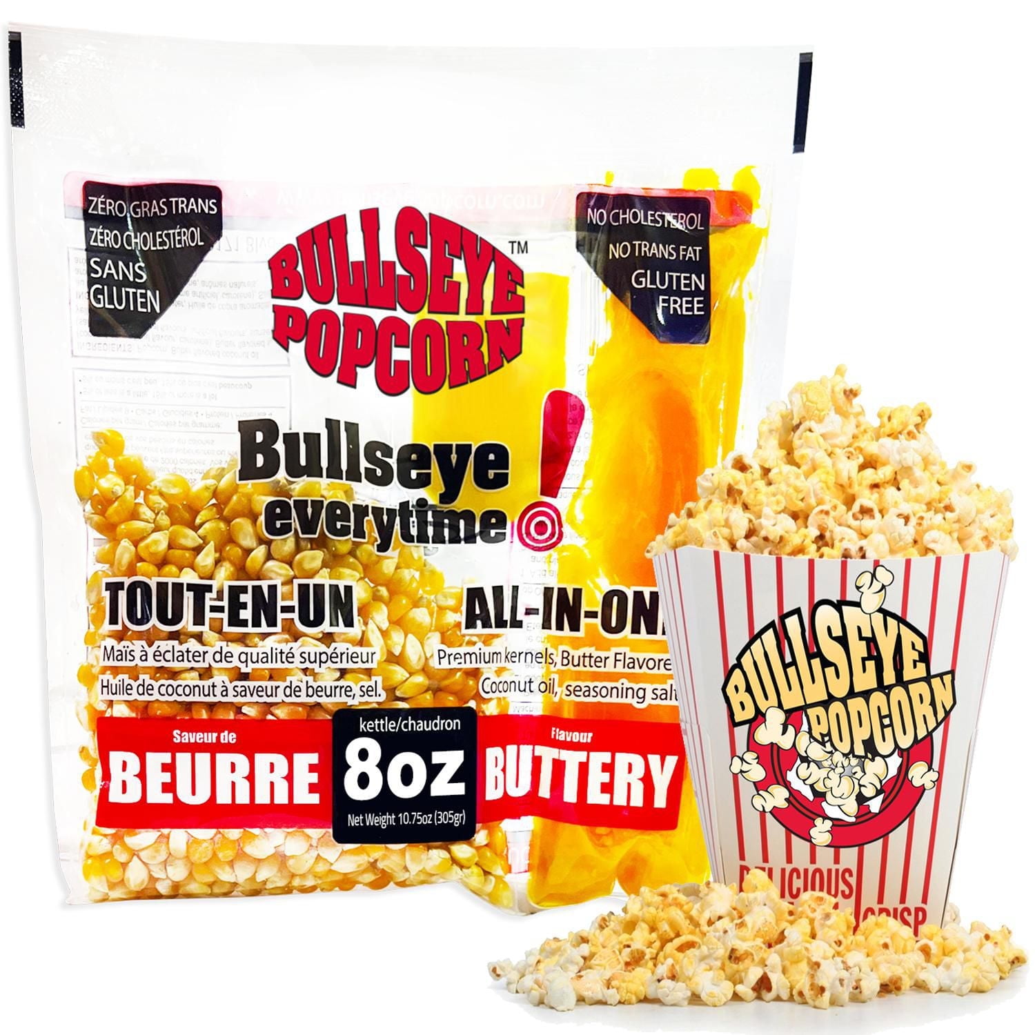 Click here for Bullseye Popcorn All-In-One Rich Buttery Movie The... prices