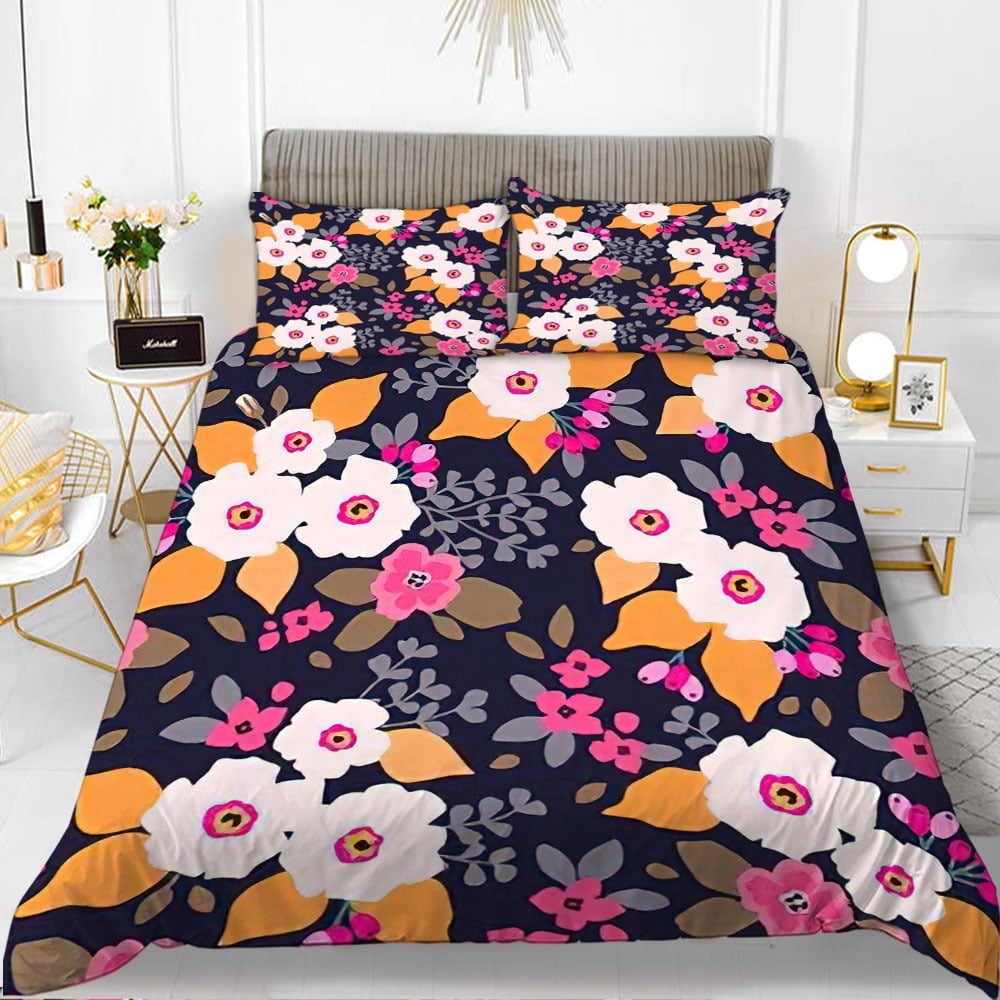 3D Floral Print Flowers Pattern Bedding Bed Set 3D Print Comfy Rose ...