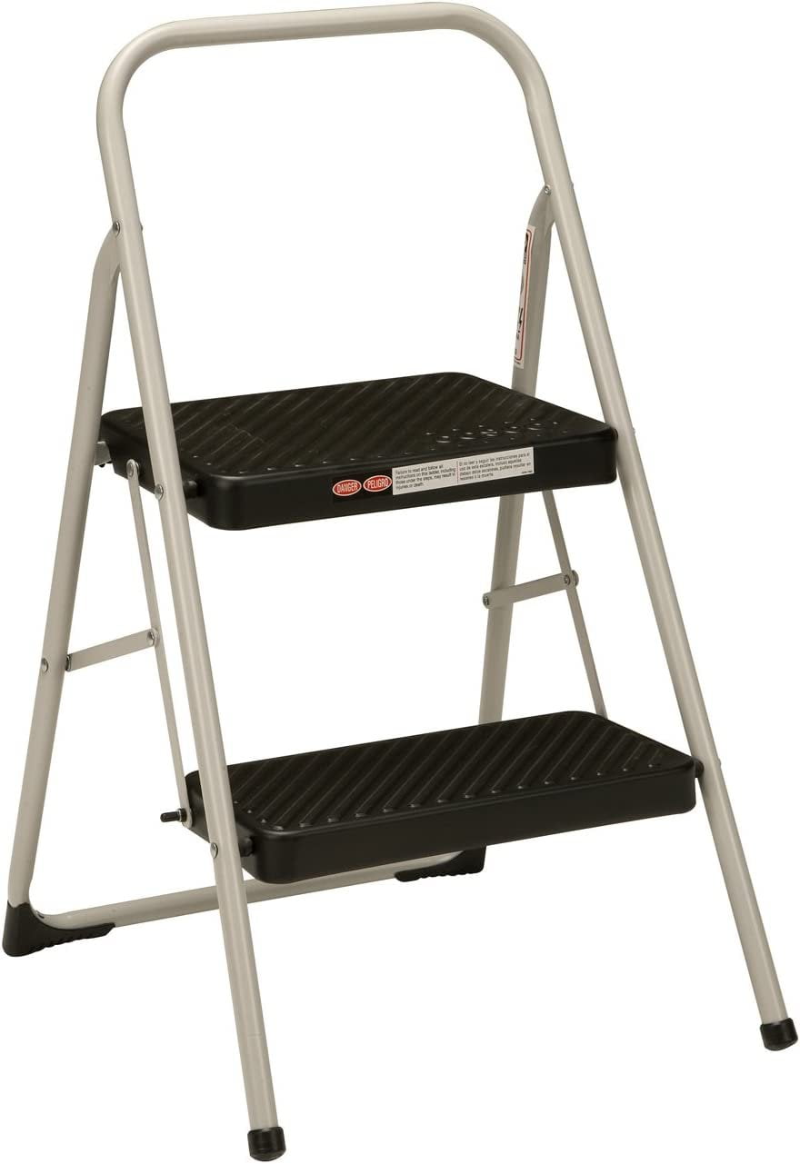 Cosco 2-Step Household Folding Step Stool, Gray - Walmart.com