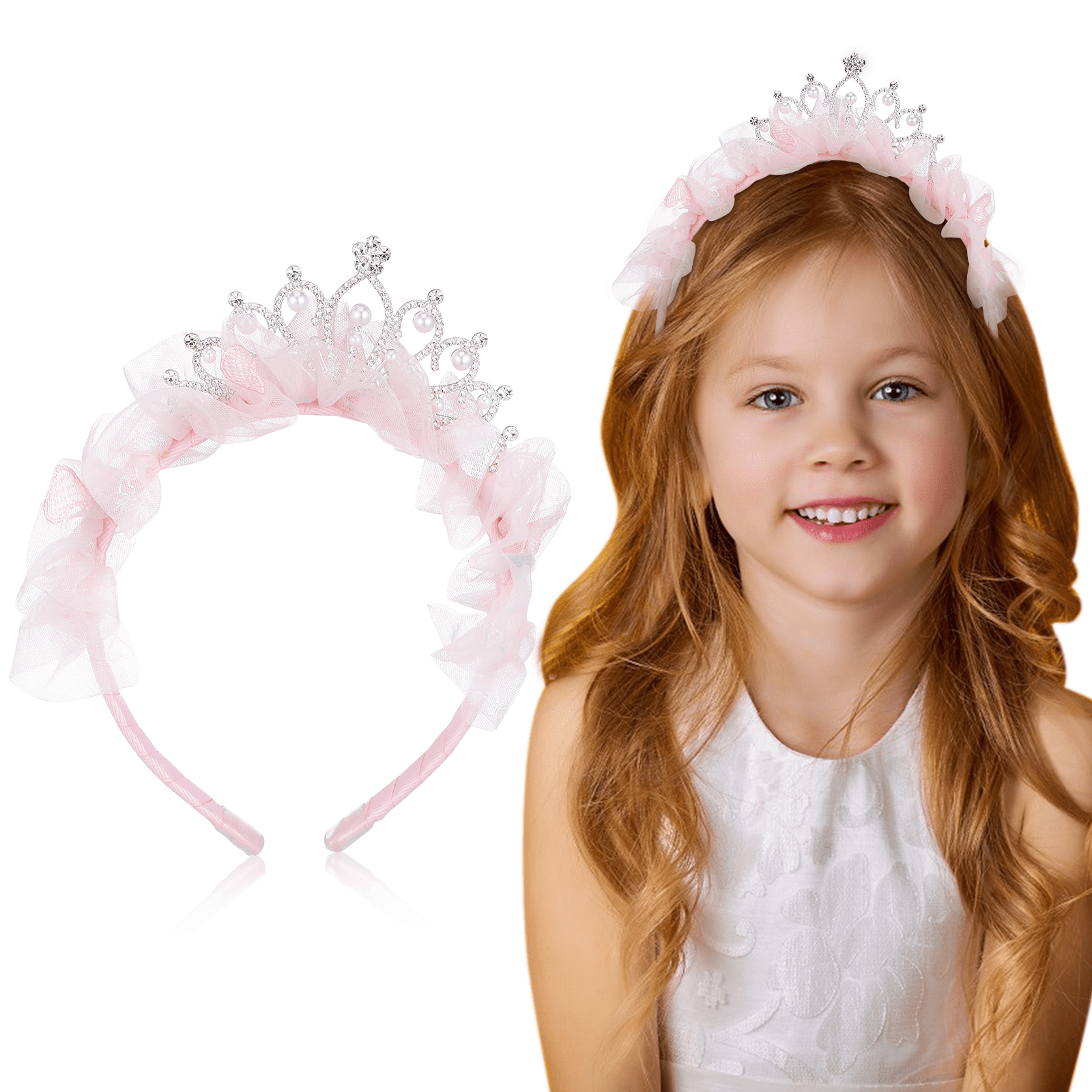Click here for Kakowely Crown Headband Princess Headband Crown Ti... prices