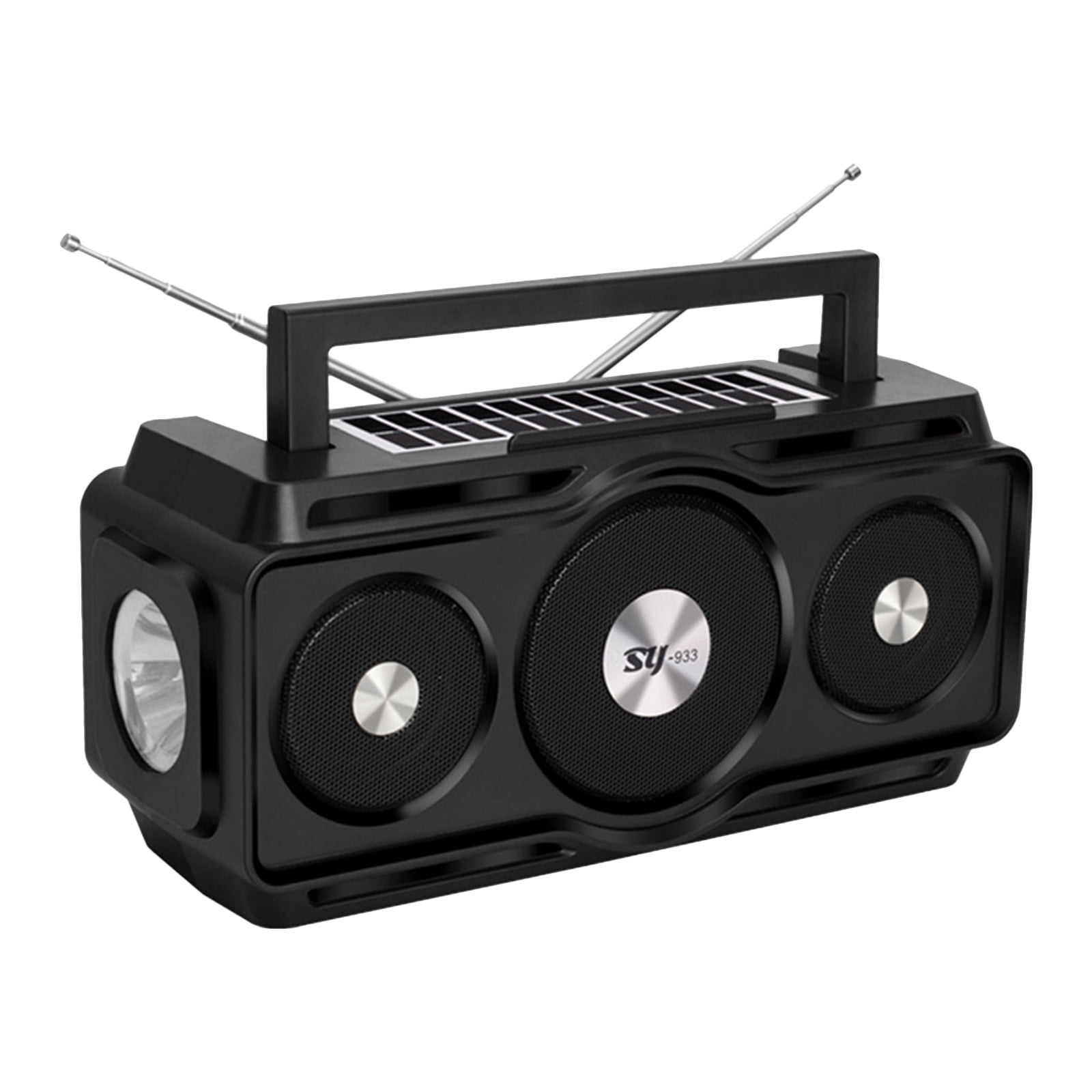 Unbranded Fm Radio With Bluetooth  Radio Waterproofs Bluetooth Speaker  Portable Digital Am Fm Radio With Flashlight  Reading Lamp Solar Charging