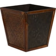 Nearly Natural 4pc Bamboo Square Decorative Planter Set - Walmart.com