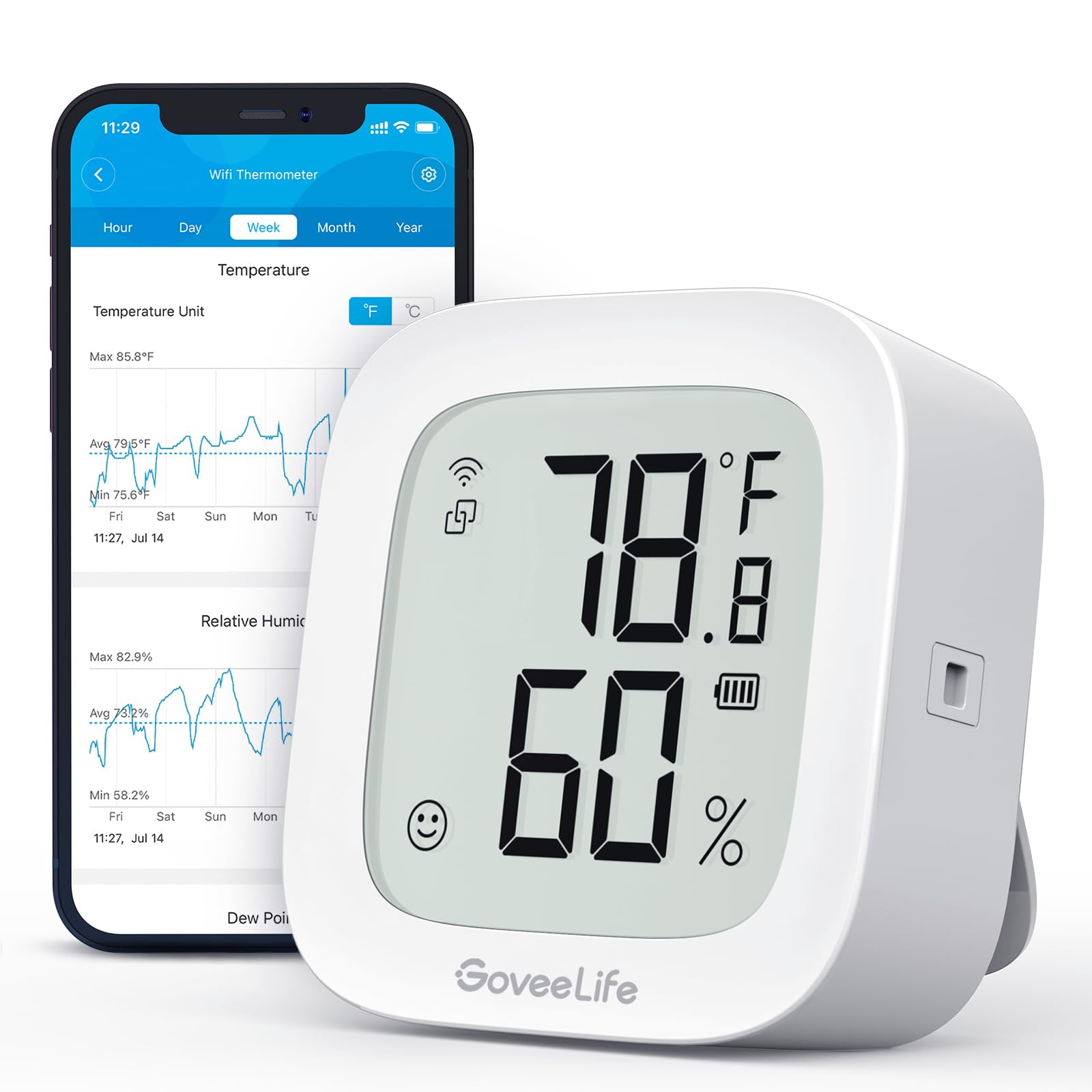 Click here for Goveelife Wifi Thermometer Hygrometer H5103  Indoo... prices